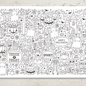 Giant Halloween Colouring Sheets, Printable Halloween Colouring Pages ...
