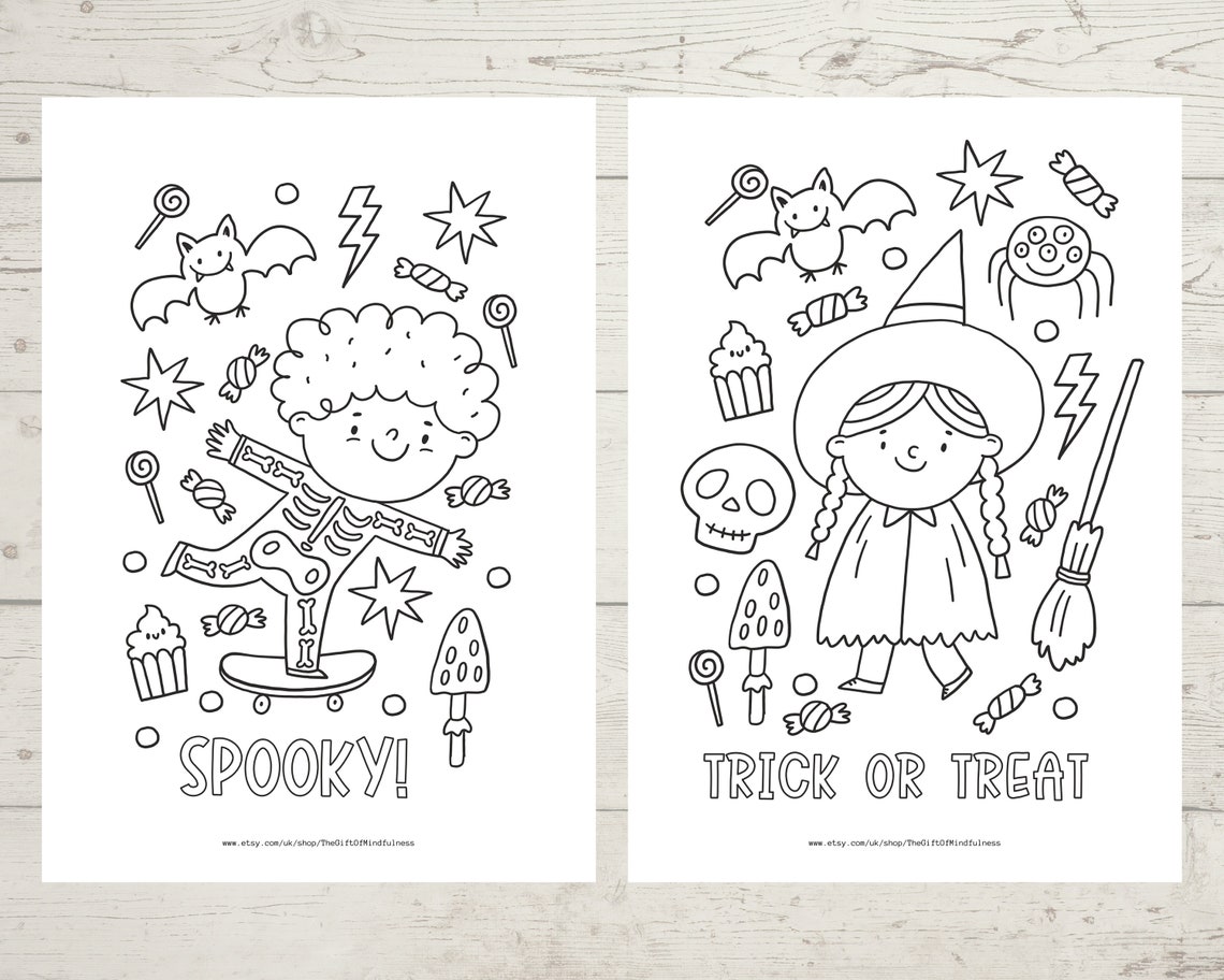 Printable Halloween Colouring Pages, Halloween Coloring Sheets ...