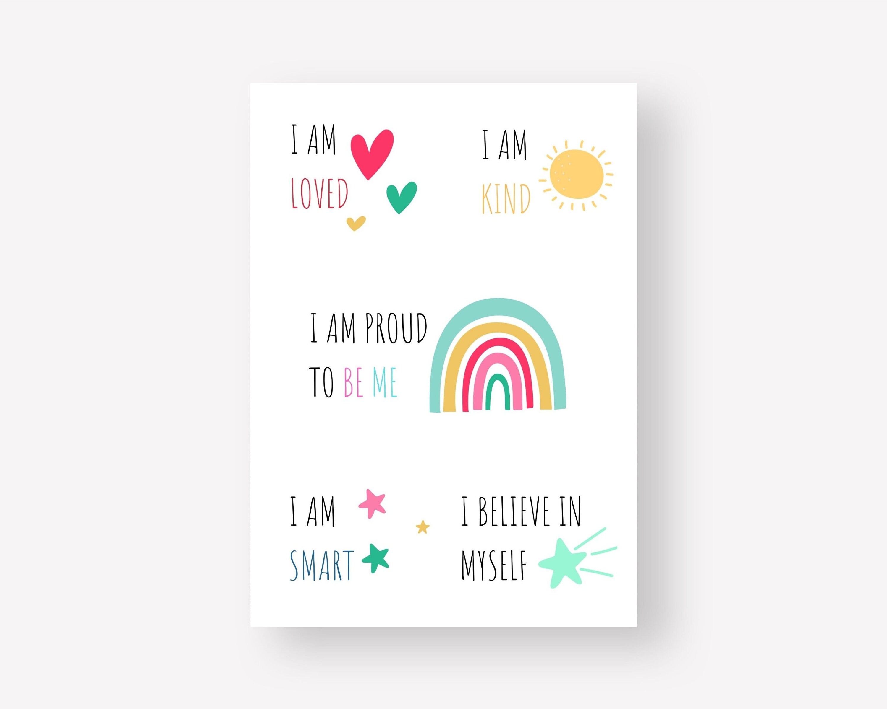 Positive Affirmation Posters - Set of 3 | Instant Download, Multiple ...