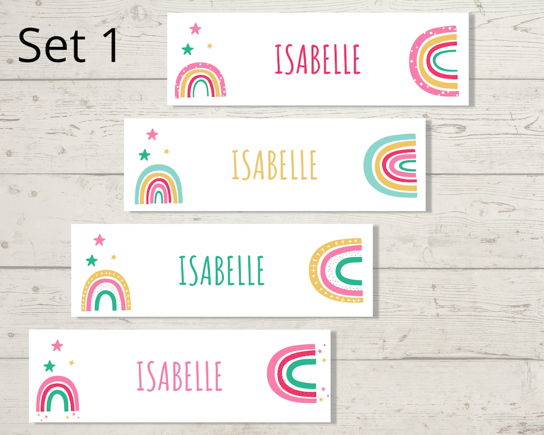 Printable Personalised Name Bookmarks - Set of 4 - Customizable ...