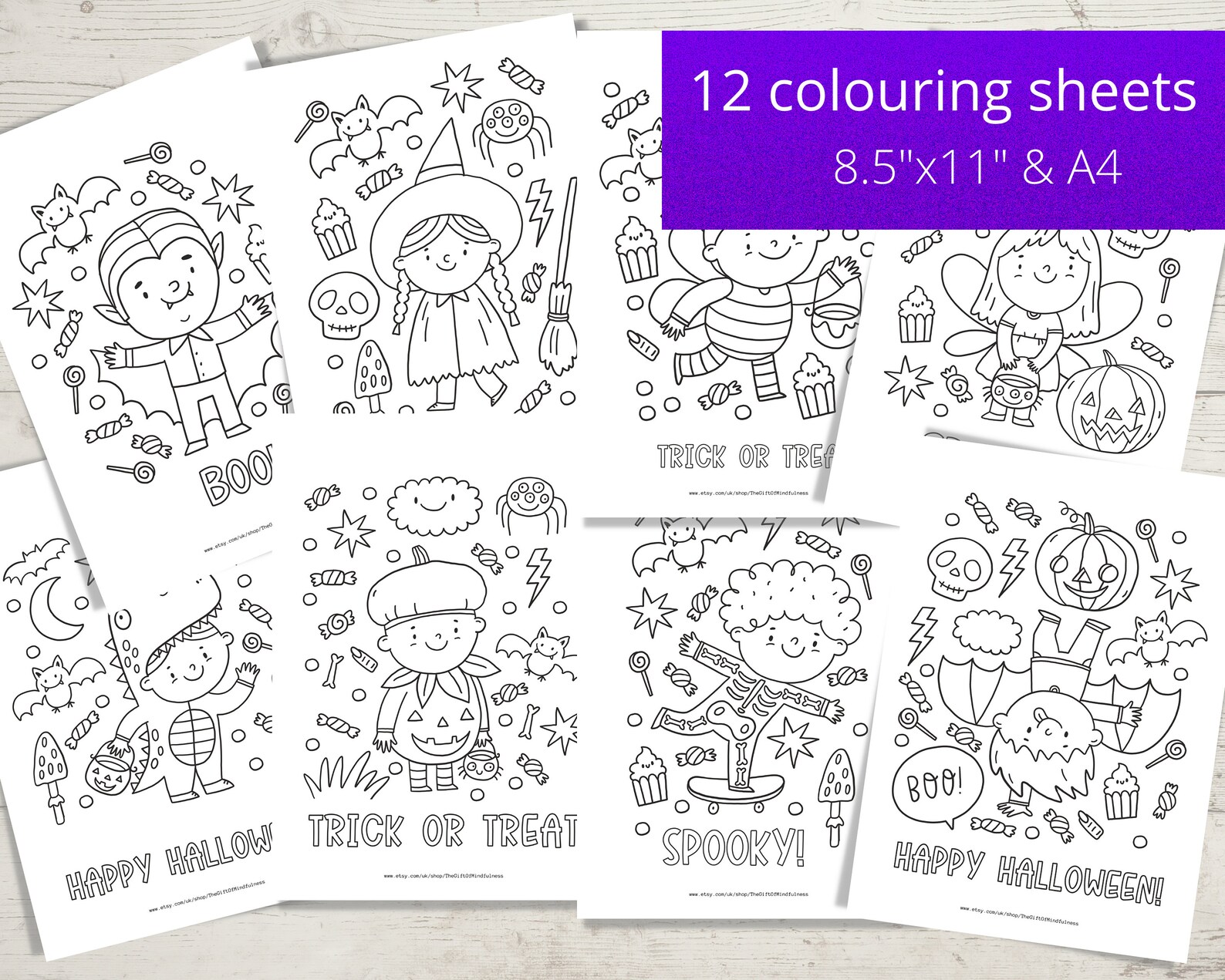 Printable Halloween Colouring Pages, Halloween Coloring Sheets ...