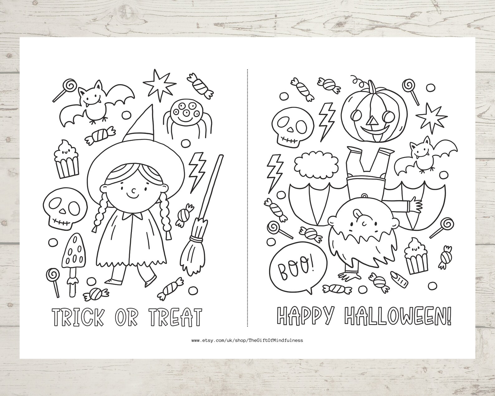 Printable Halloween Colouring Pages, Halloween Coloring Sheets ...