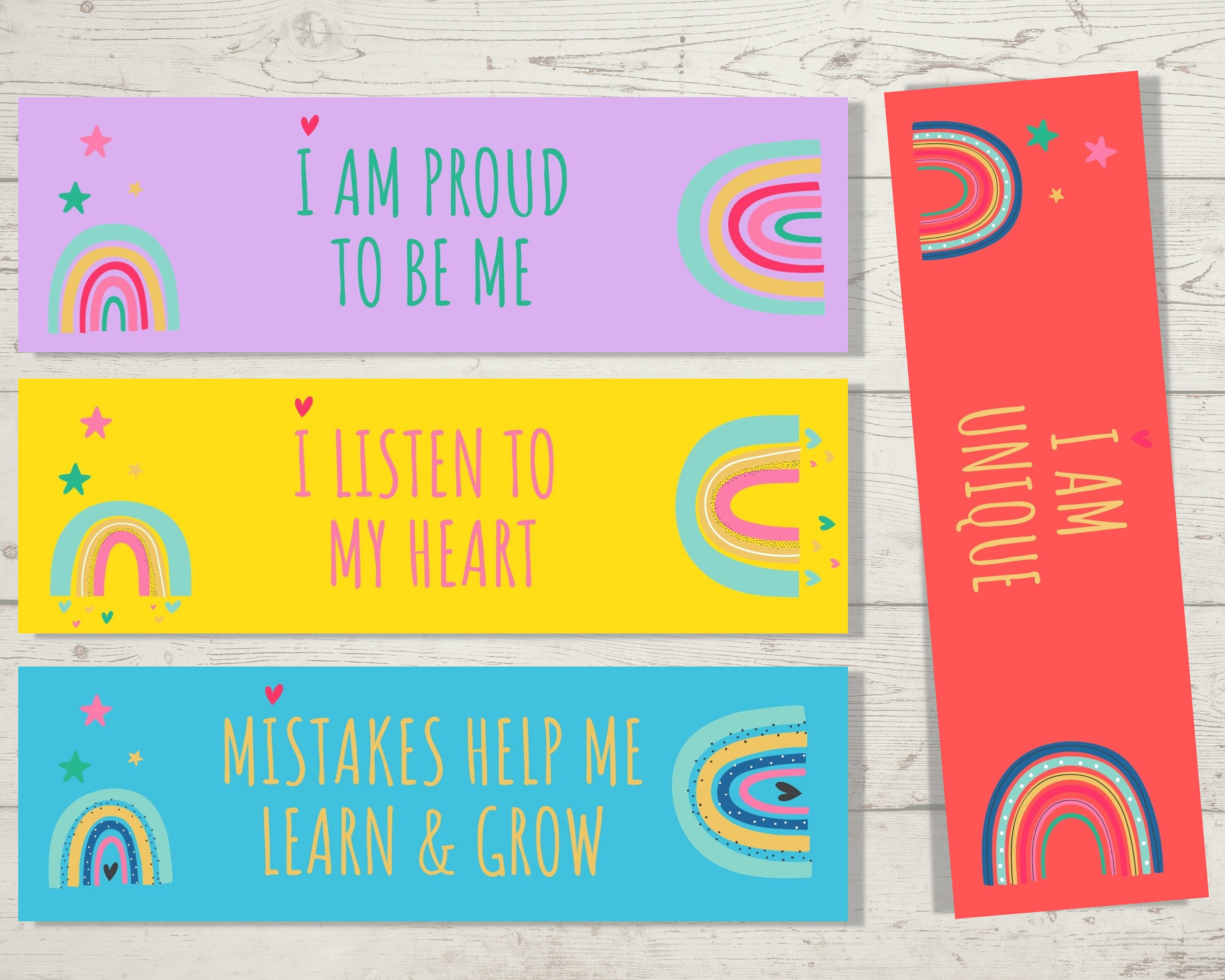 Kids Affirmation Bookmarks | Digital Download - Etsy