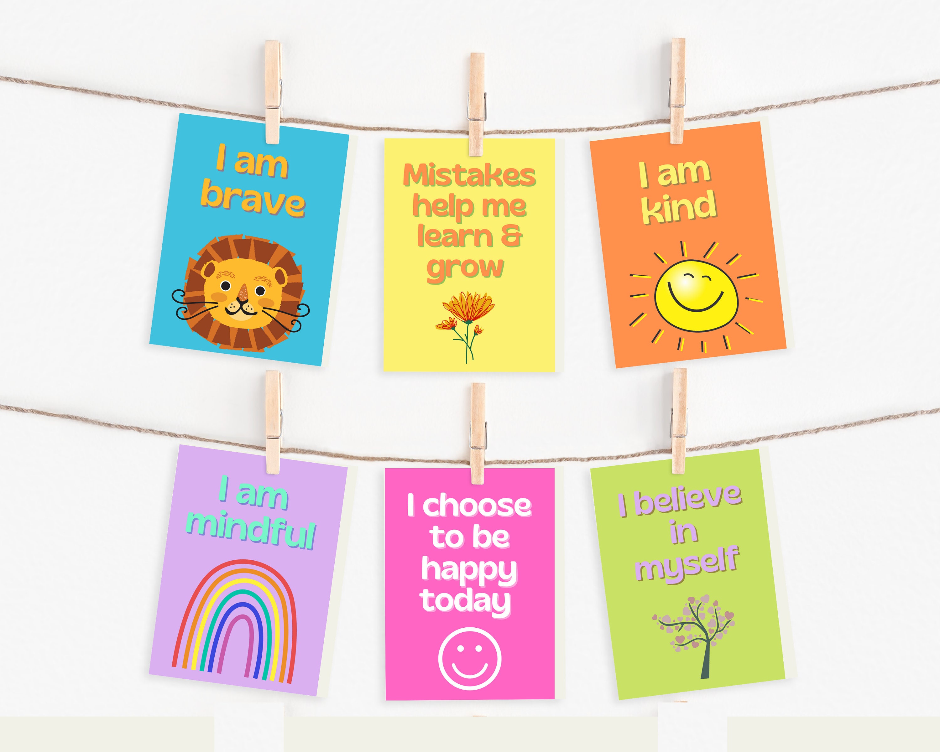 Kids Affirmation Cards | Children's Positive Affirmations | Encourage A ...