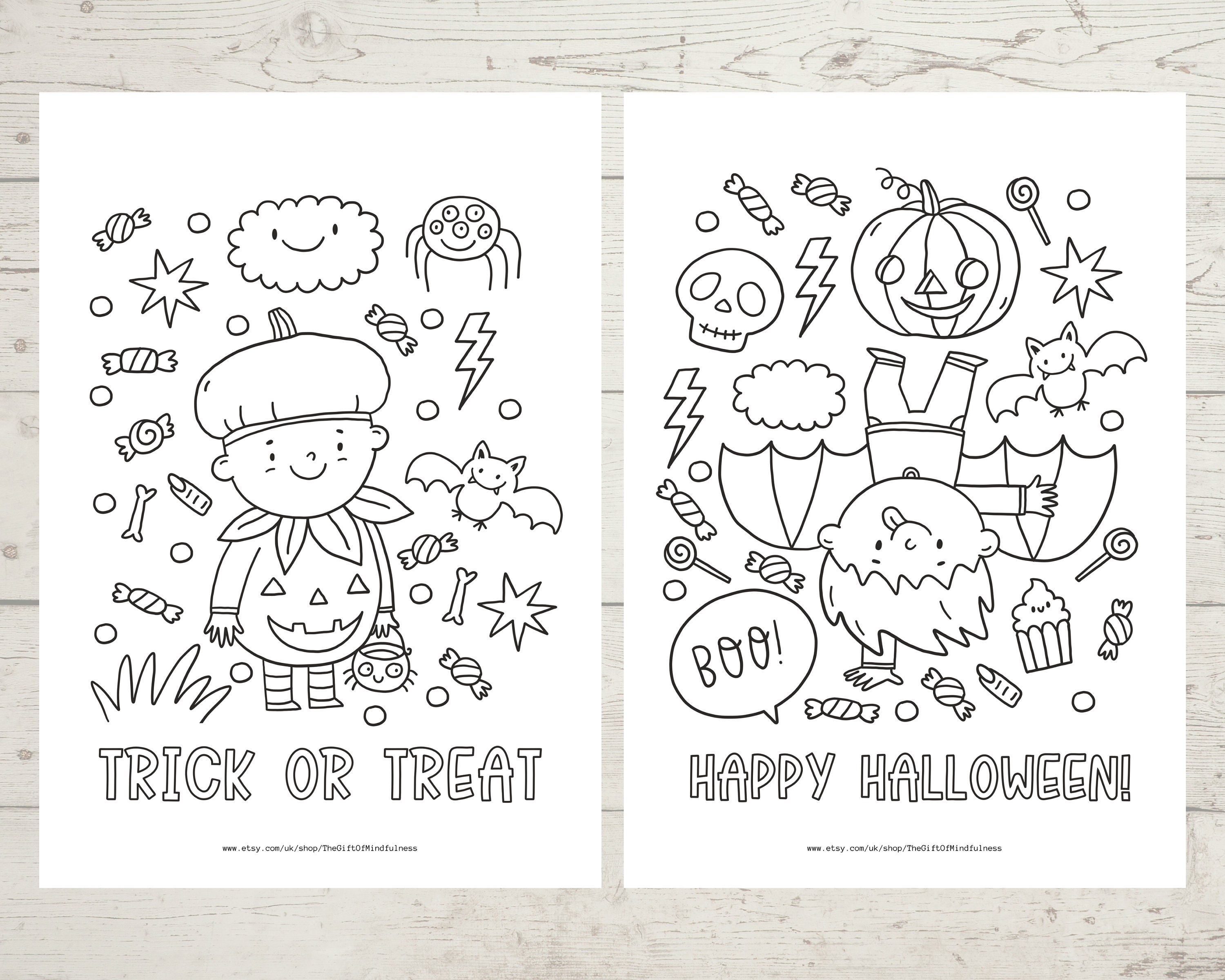 Printable Halloween Colouring Pages, Halloween Coloring Sheets ...