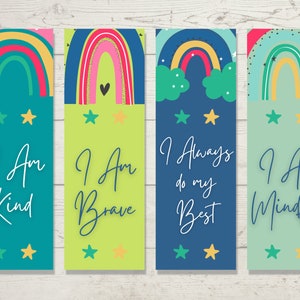 Kids Printable Bookmarks | Children's Positive Affirmations | Encourage ...