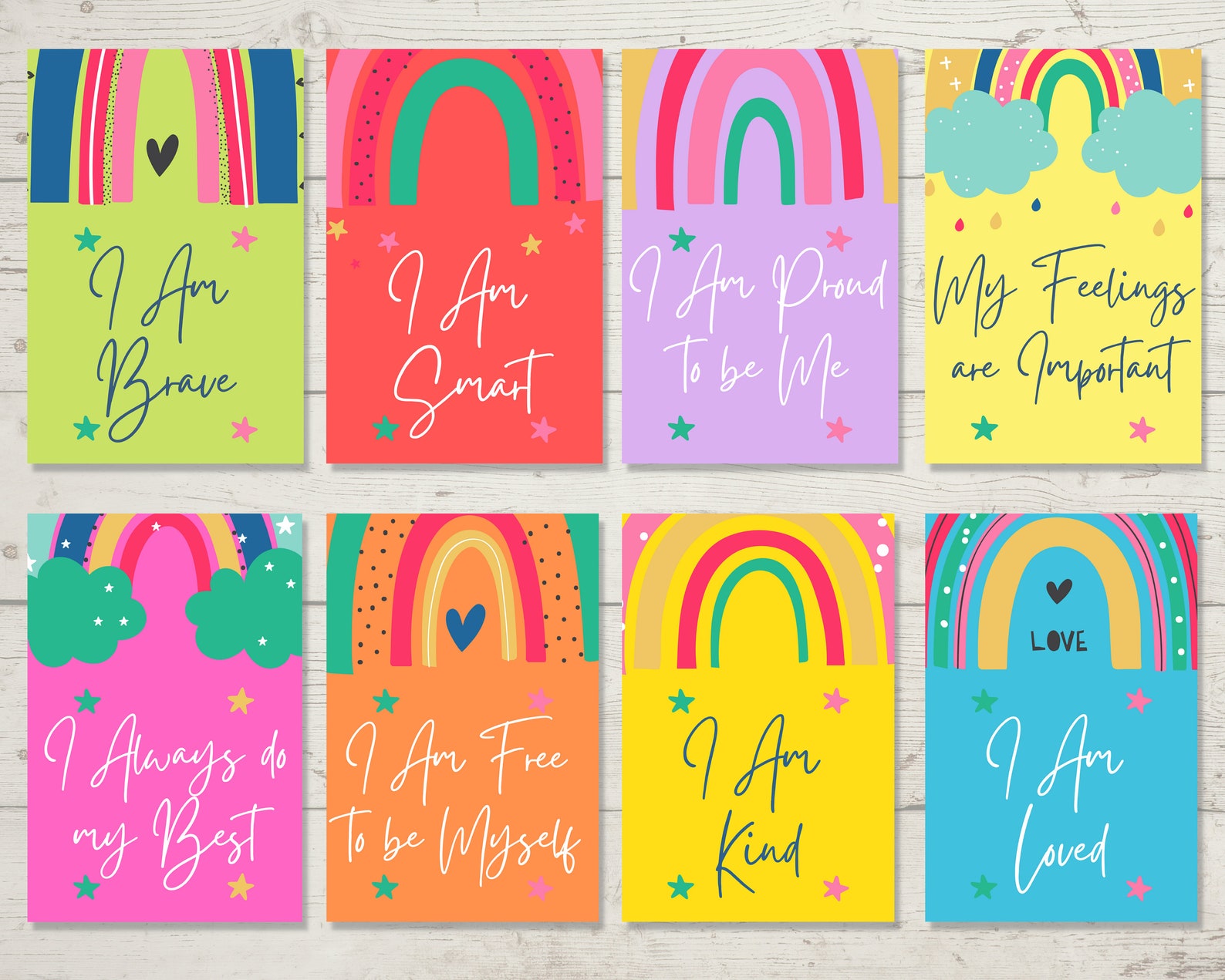 Positive Affirmation Cards for Kids | Instant Download - Etsy