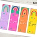 Kids Printable Bookmarks, Personalized Set of 4 Name Bookmarks ...