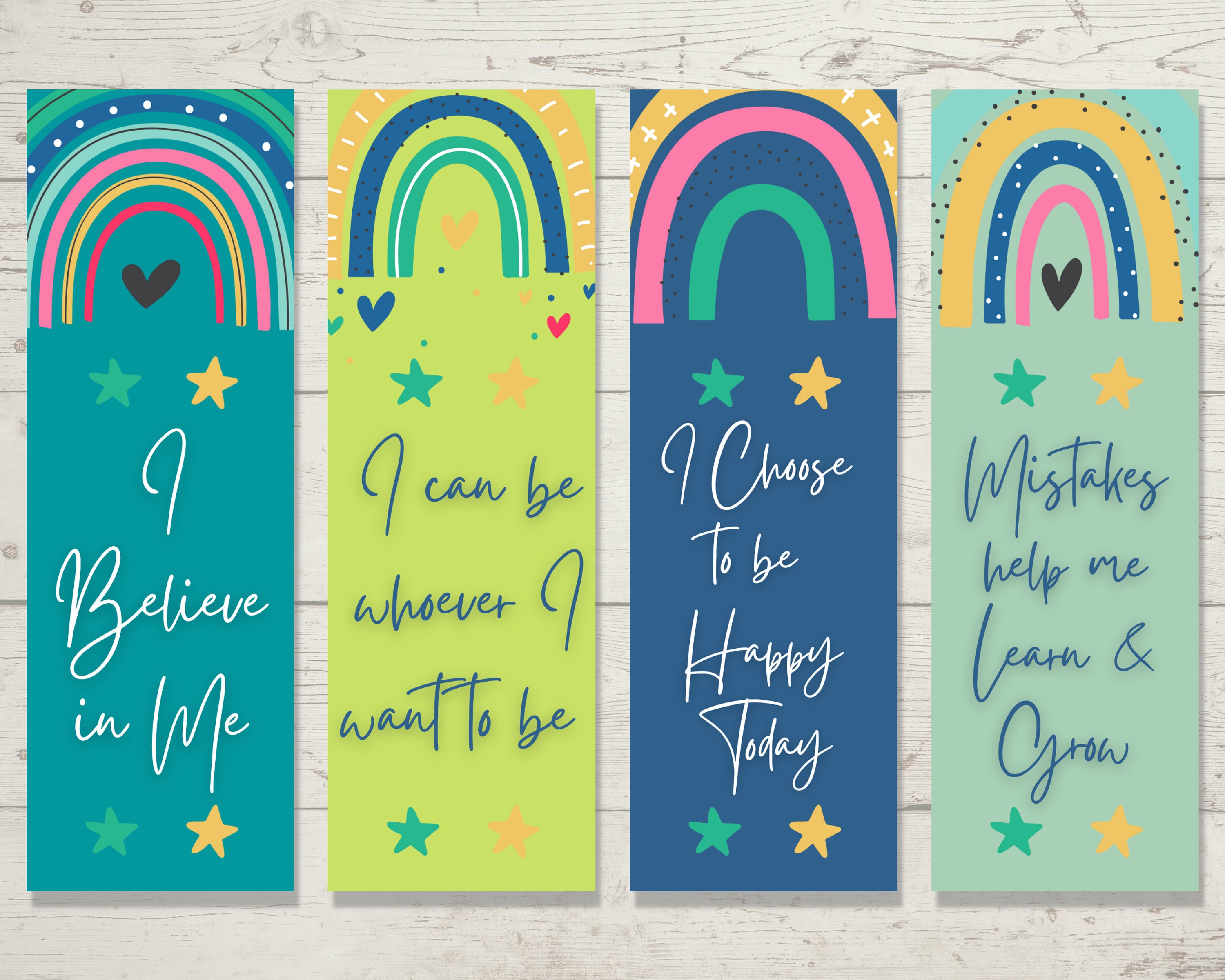 Kids Printable Bookmarks | Children's Positive Affirmations | Encourage ...