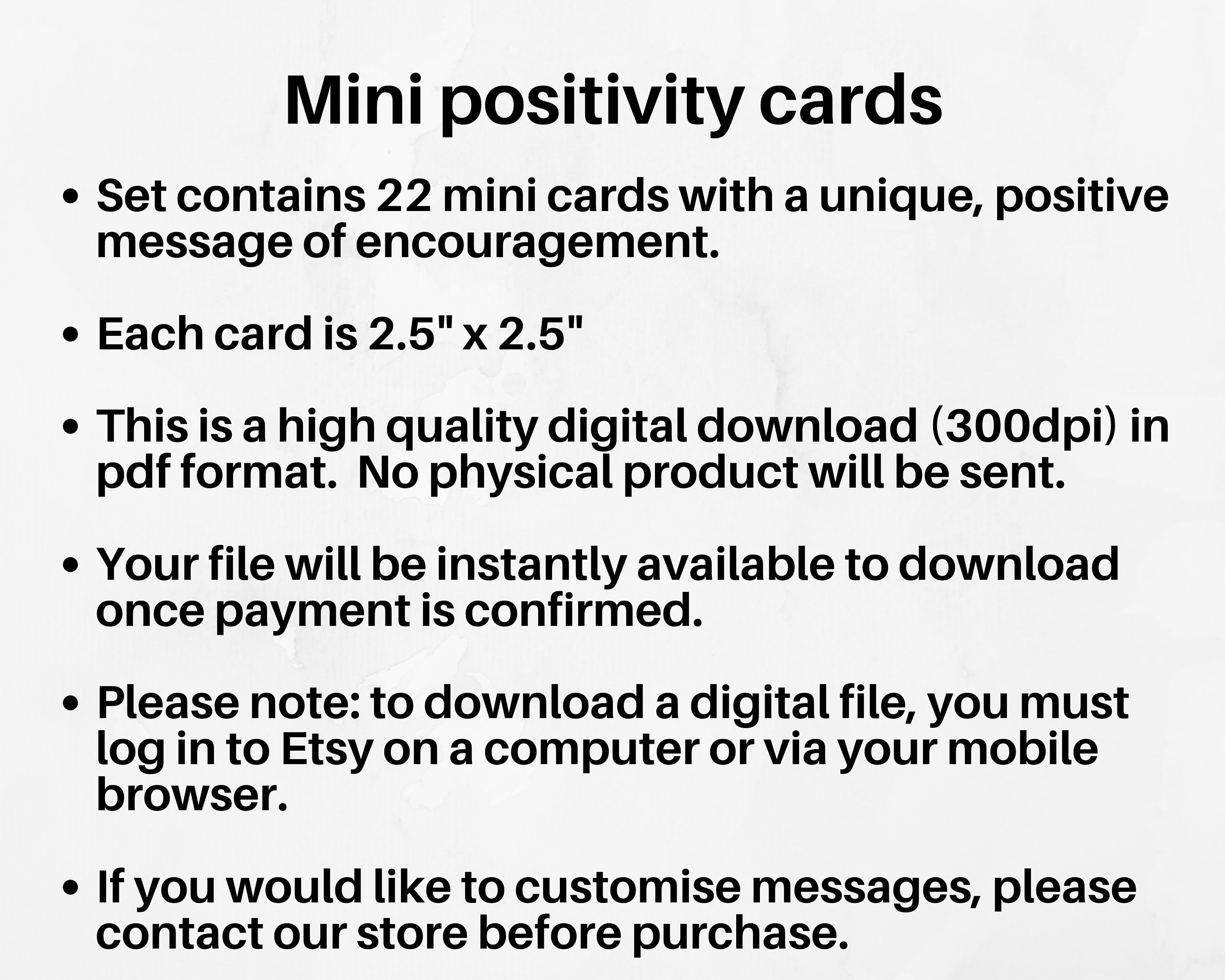 Printable Affirmation Cards: Positive Daily Messages (digital Download ...