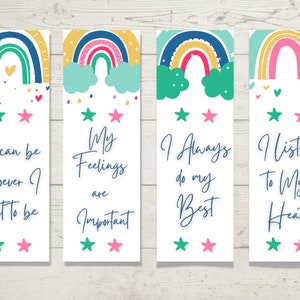 Kids Printable Bookmarks | Children's Positive Affirmations | Encourage ...