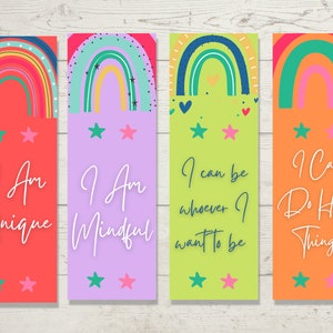 Kids Printable Bookmarks | Children's Positive Affirmations | Encourage ...