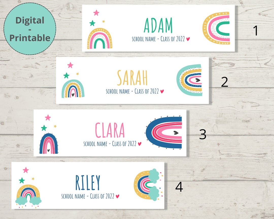 Personalized Student Bookmarks, Class Bookmarks, Pupil Gifts ...