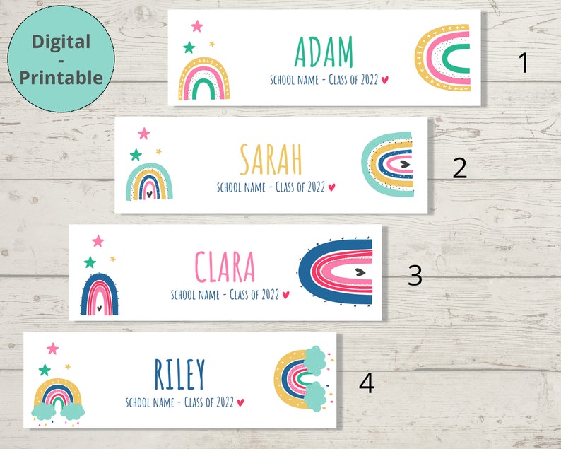 Personalized Student Bookmarks, Class Bookmarks, Pupil Gifts ...