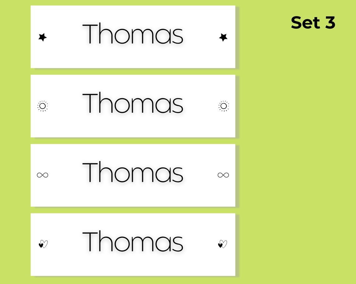 Kids Printable Bookmarks, Personalized Set of 4 Name Bookmarks ...