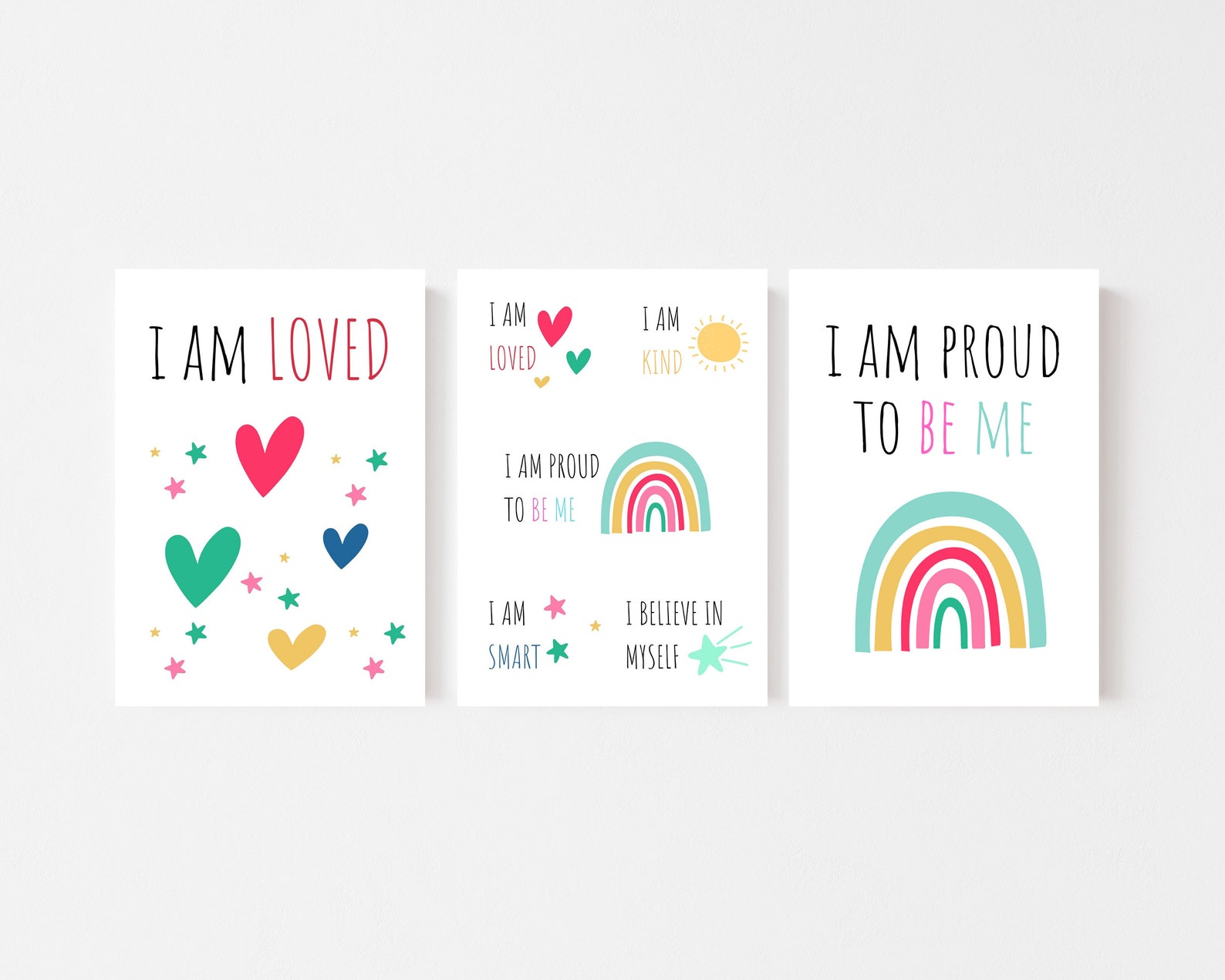 Positive Affirmation Posters - Set of 3 | Instant Download, Multiple ...