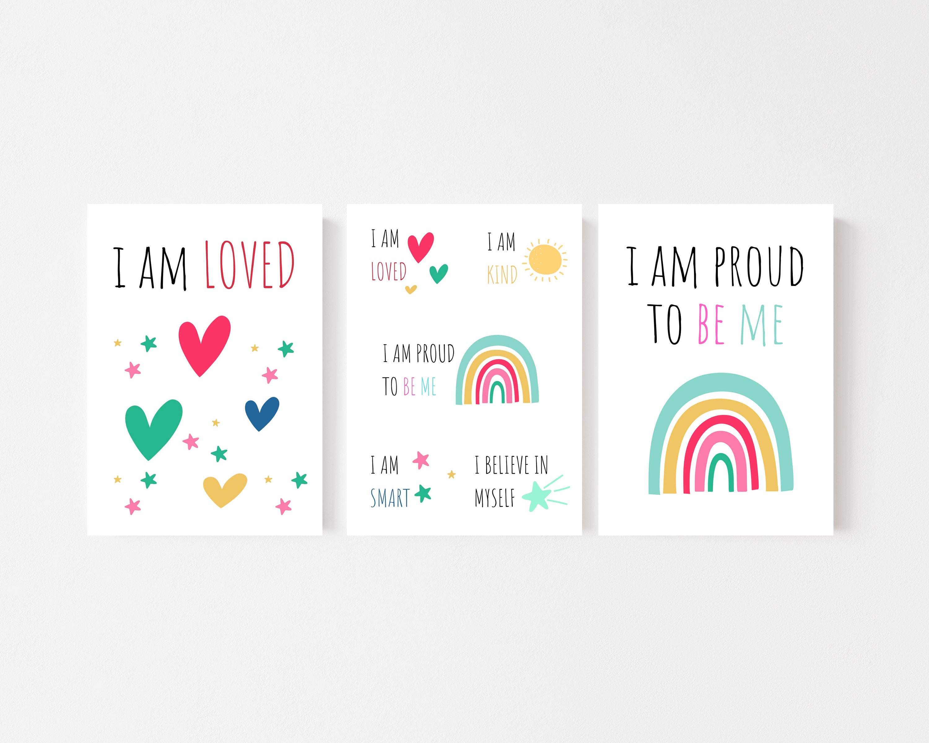Positive Affirmation Posters - Set of 3 | Instant Download, Multiple ...
