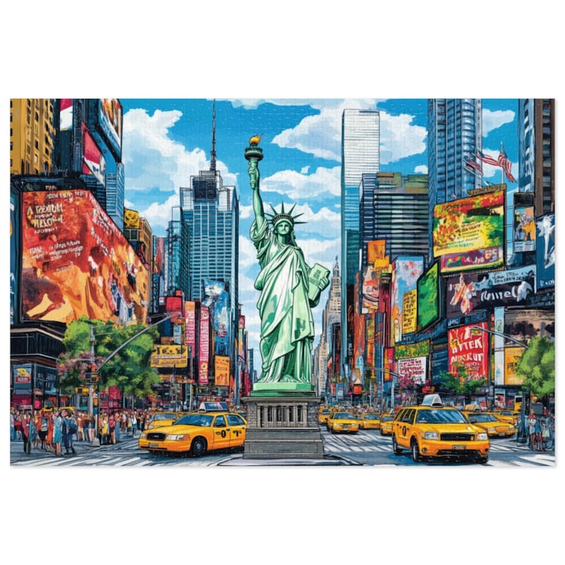 New York City Skyline Jigsaw Puzzle, 1000-piece - Vibrant Cityscape ...