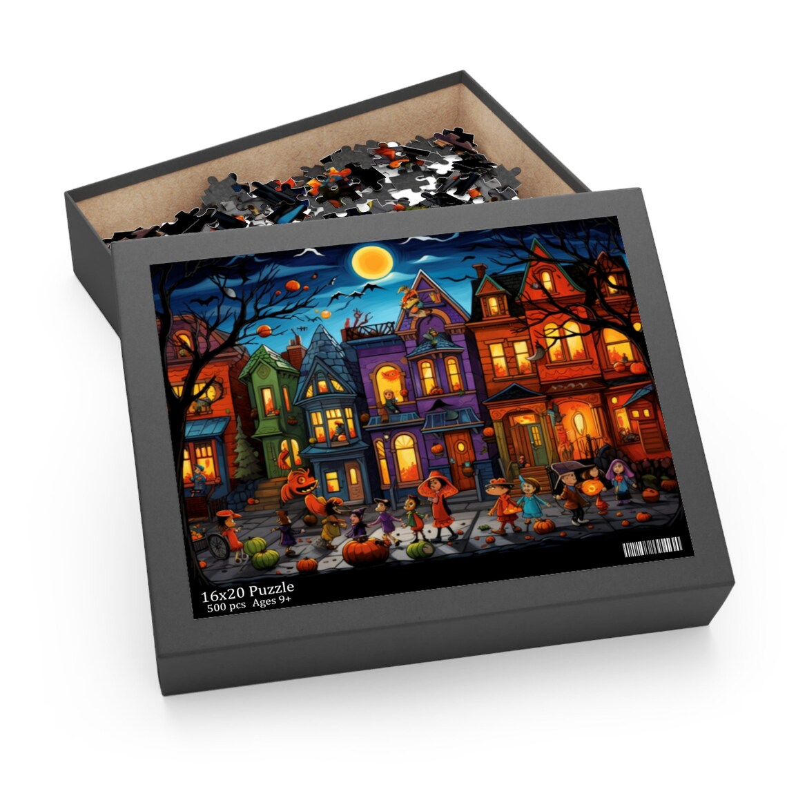 Halloween Jigsaw Puzzle Family Game Night Concentration Game Halloween ...