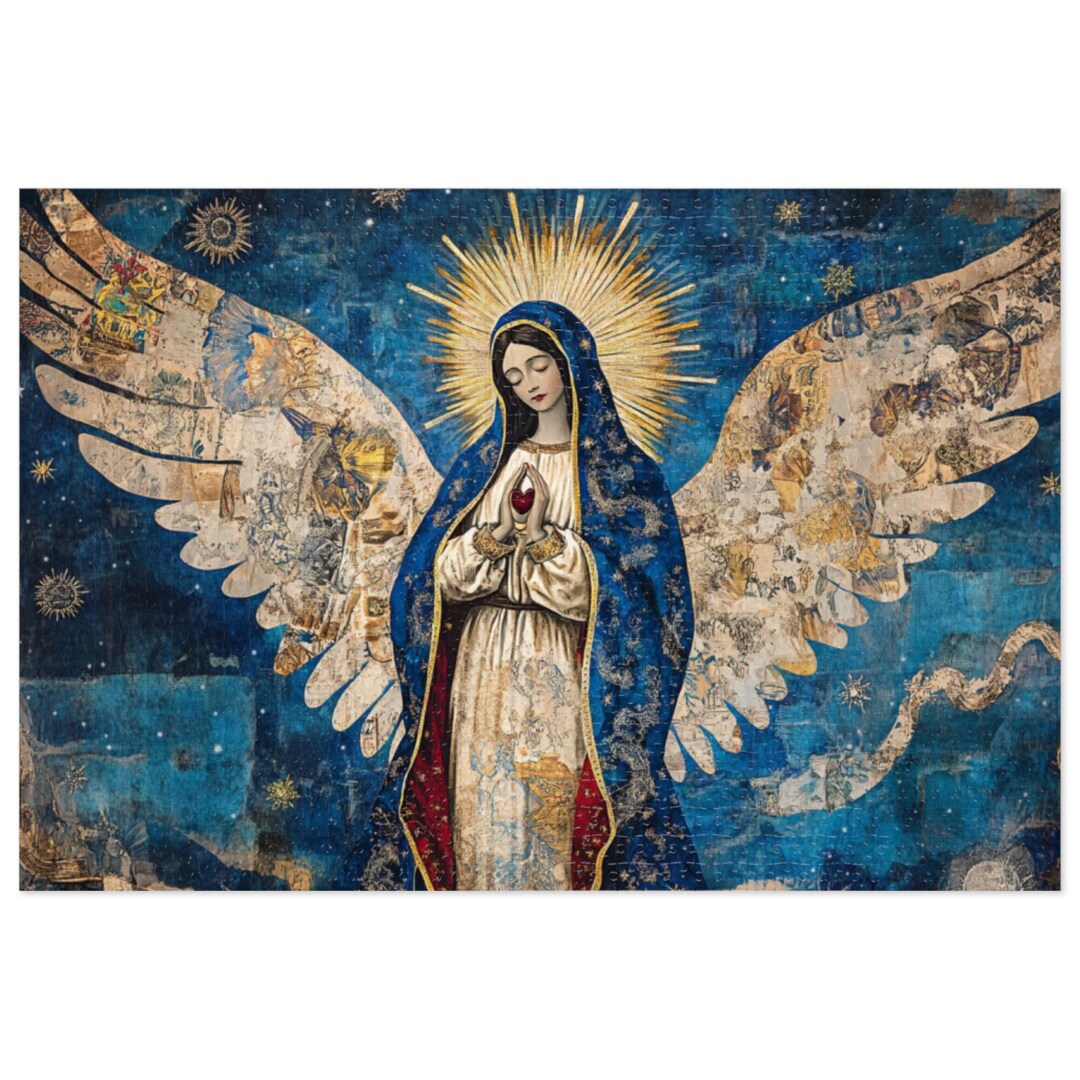 Virgin Guadalupe Mother Mary Puzzle 1,000 Pcs, Nativity, Holiday Tin ...