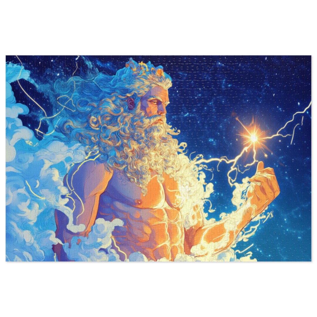 Zeus Jigsaw Puzzle: Greek God Impressionist Art (1000-piece) - Etsy