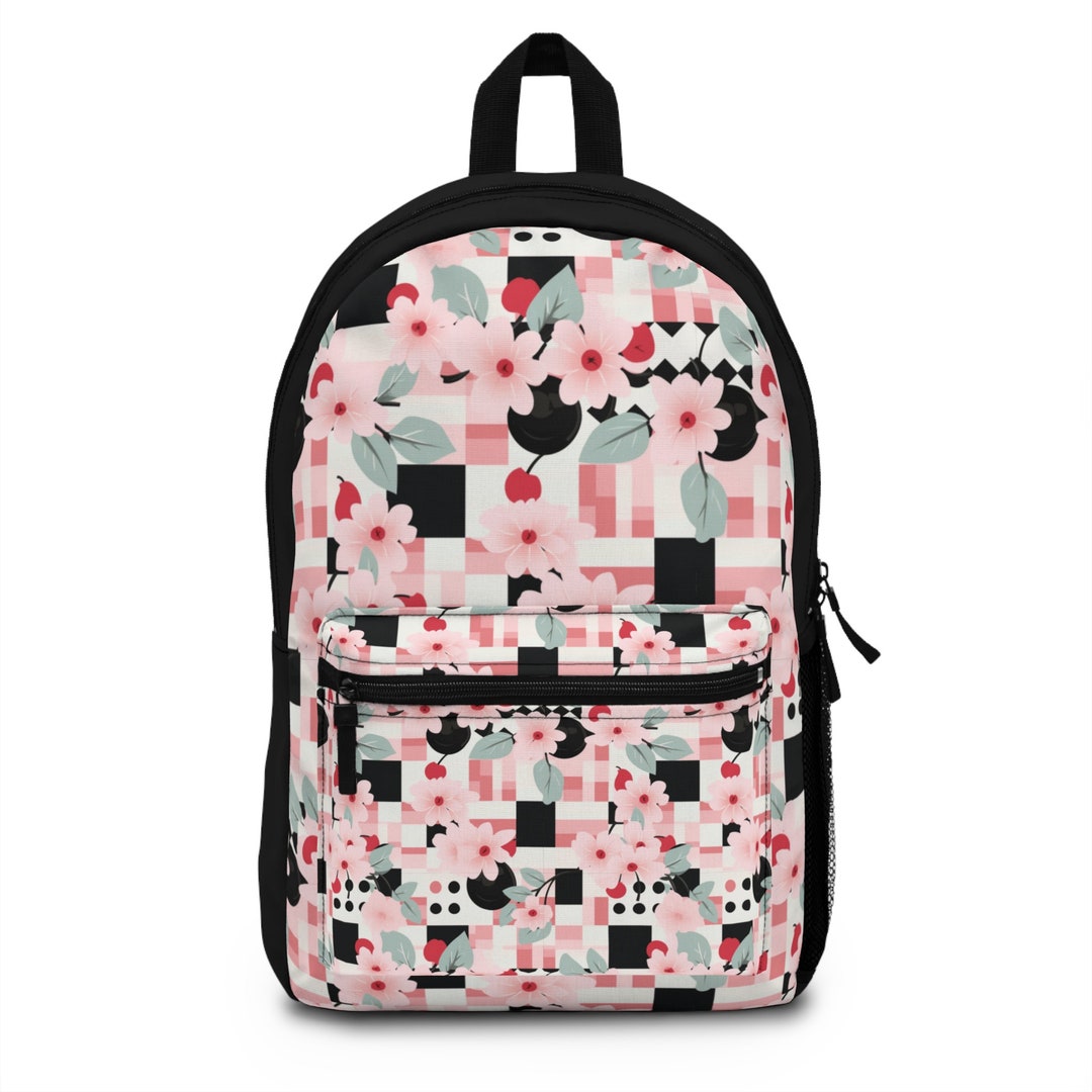Pink Cherry Blossom Backpack School Backpack Travel - Etsy