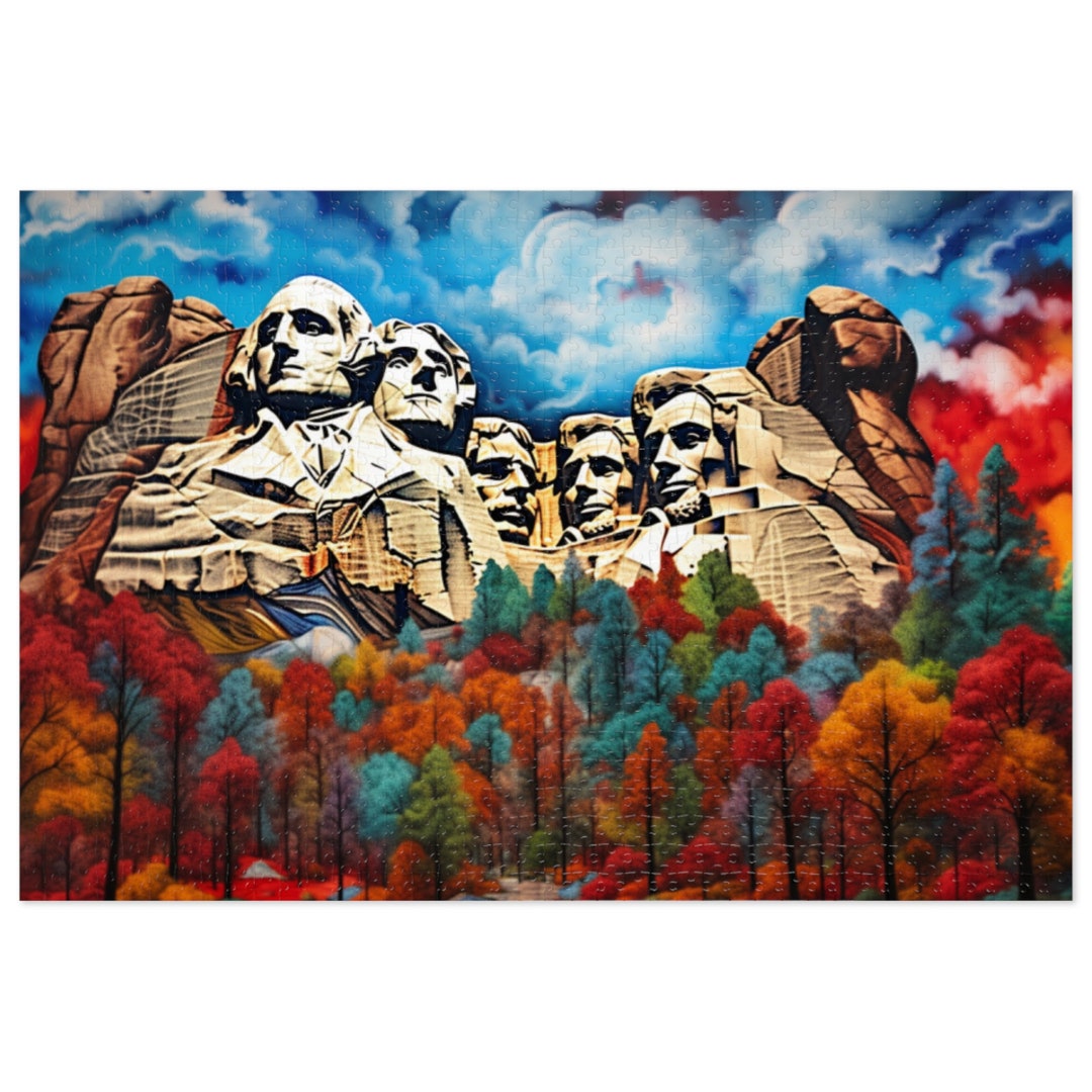 Mount Rushmore Jigsaw Puzzle: 1000-piece Family Game - Etsy
