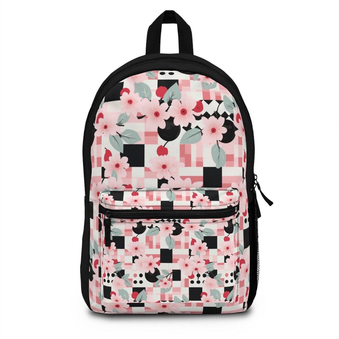 Pink Cherry Blossom Backpack, School Backpack, Travel Backpack, Casual ...
