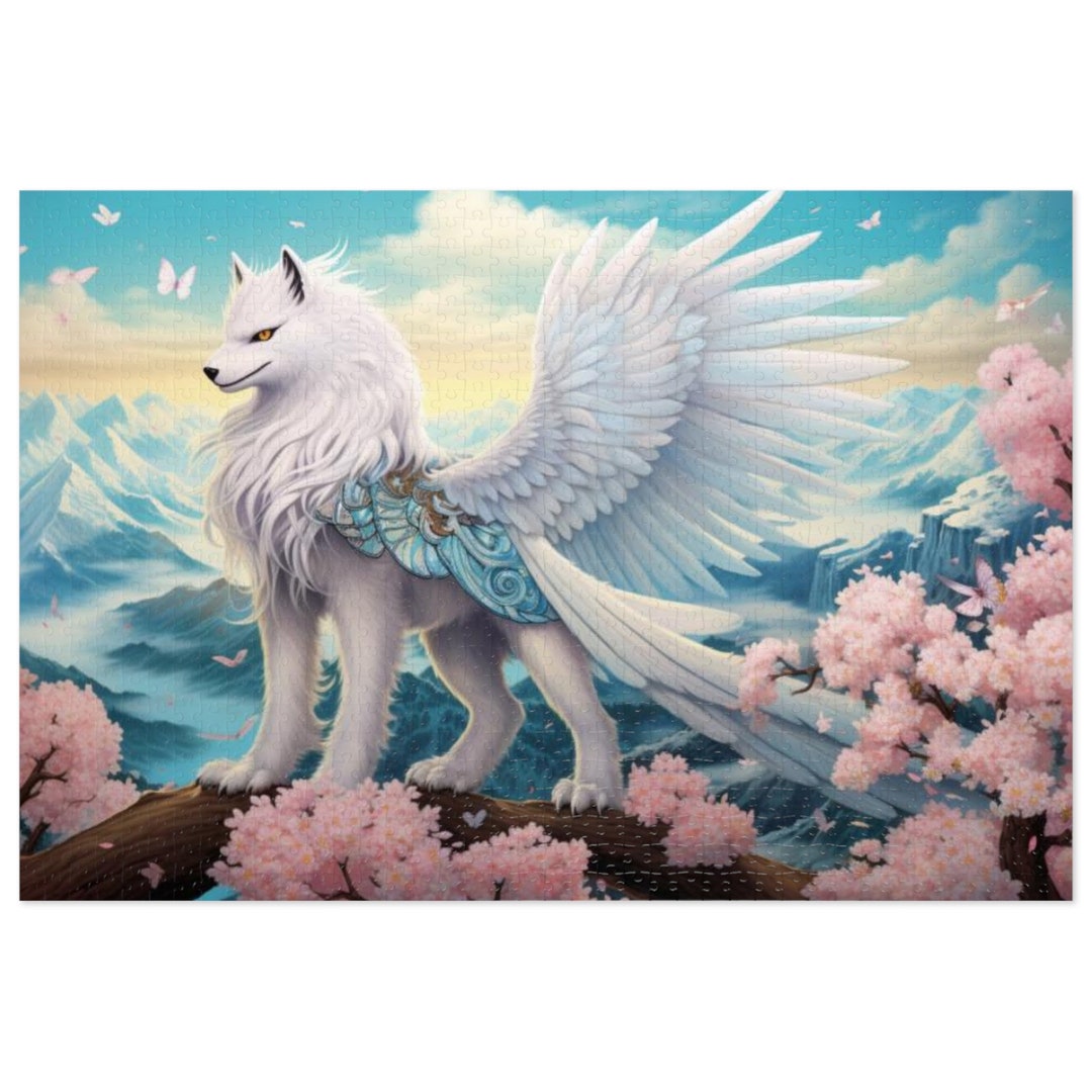 Majestic White Fox Griffin Jigsaw Puzzle: Imaginative Art, 1000-piece ...