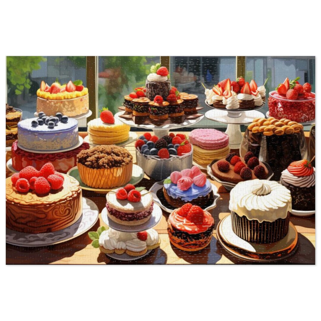 Pastry Galore Jigsaw Puzzle: 1000-piece Adult Family Game - Etsy