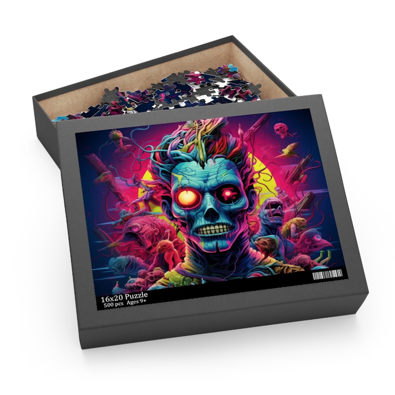 Zombie Cyborg Puzzle, Halloween Fun, Family Fun, Game Night, Mind ...