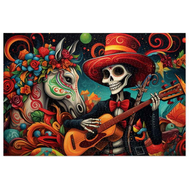 Sugar Skull Puzzle - Etsy