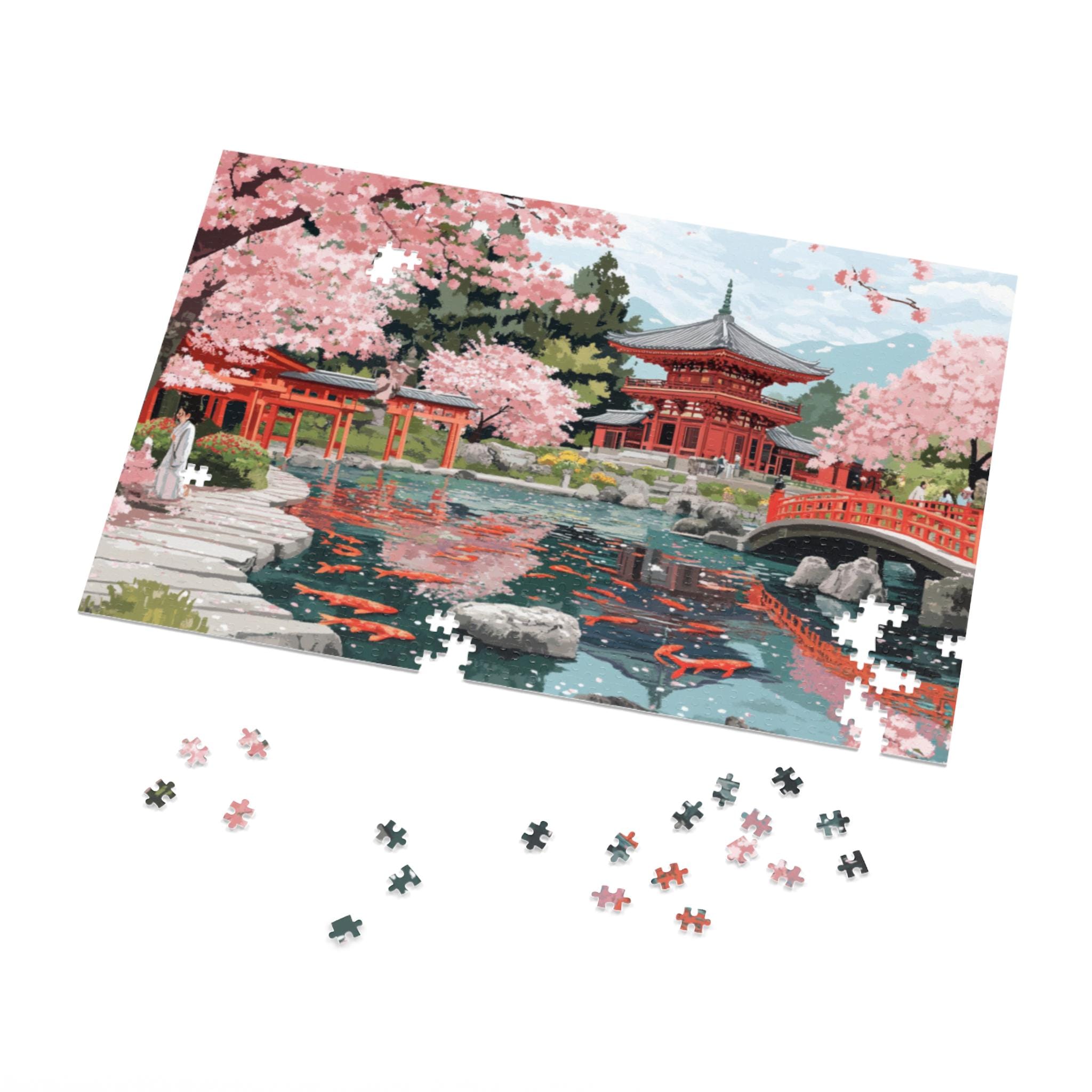 Jigsaw Puzzle Kyoto Japan Cherry Blossom Serene Beauty 1000-piece ...