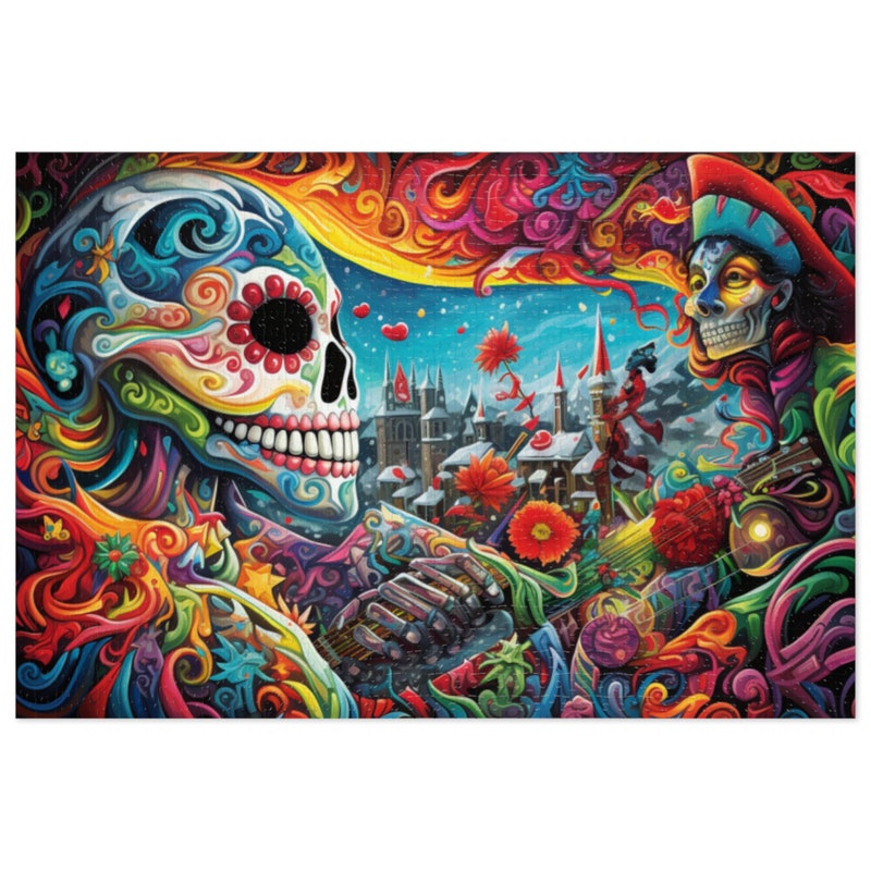 Sugar Skull Puzzle - Etsy