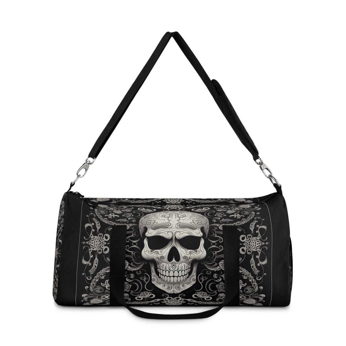 Vintage Gothic Skull Duffel Bag, Travel Duffel, Travel Luggage ...