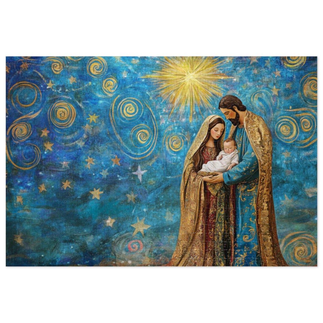 Mary Joseph Baby Jesus Puzzle 1,000 Pcs, Nativity, Holiday Tin Box ...