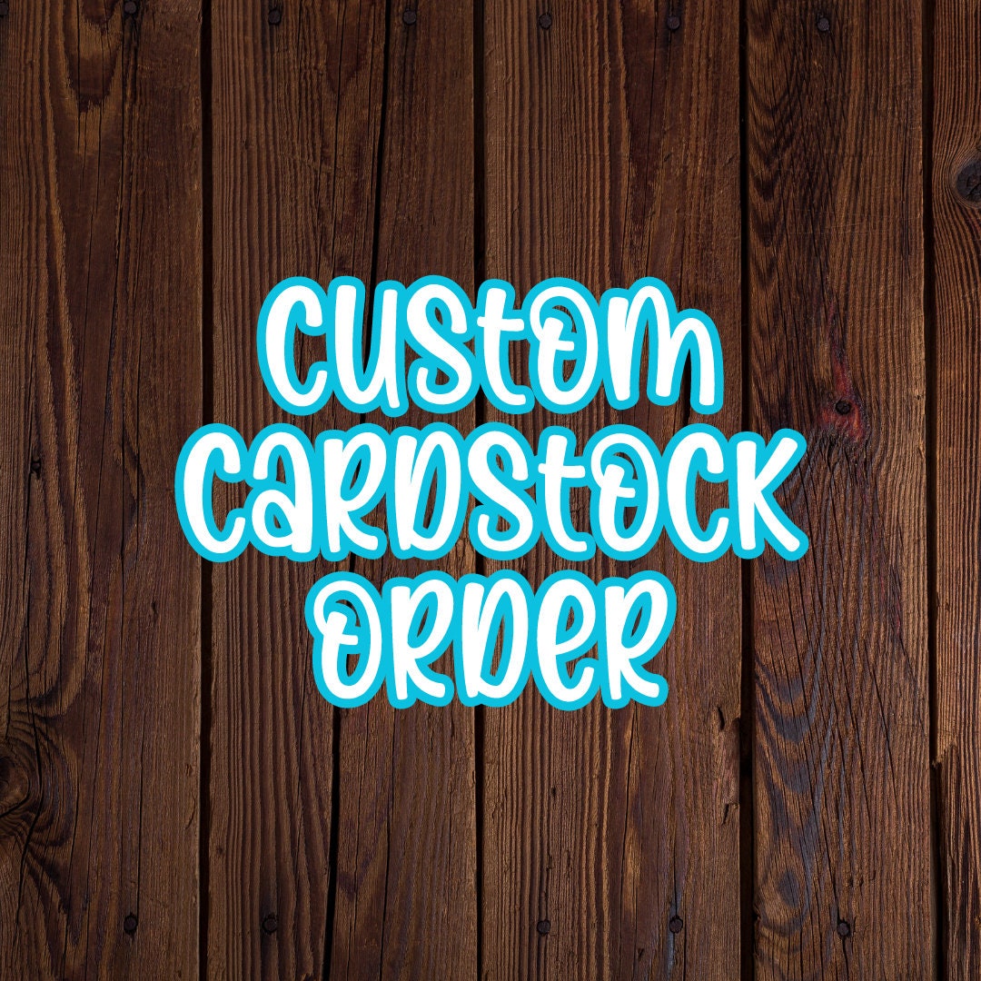 Custom Cardstock for Freshies - Etsy