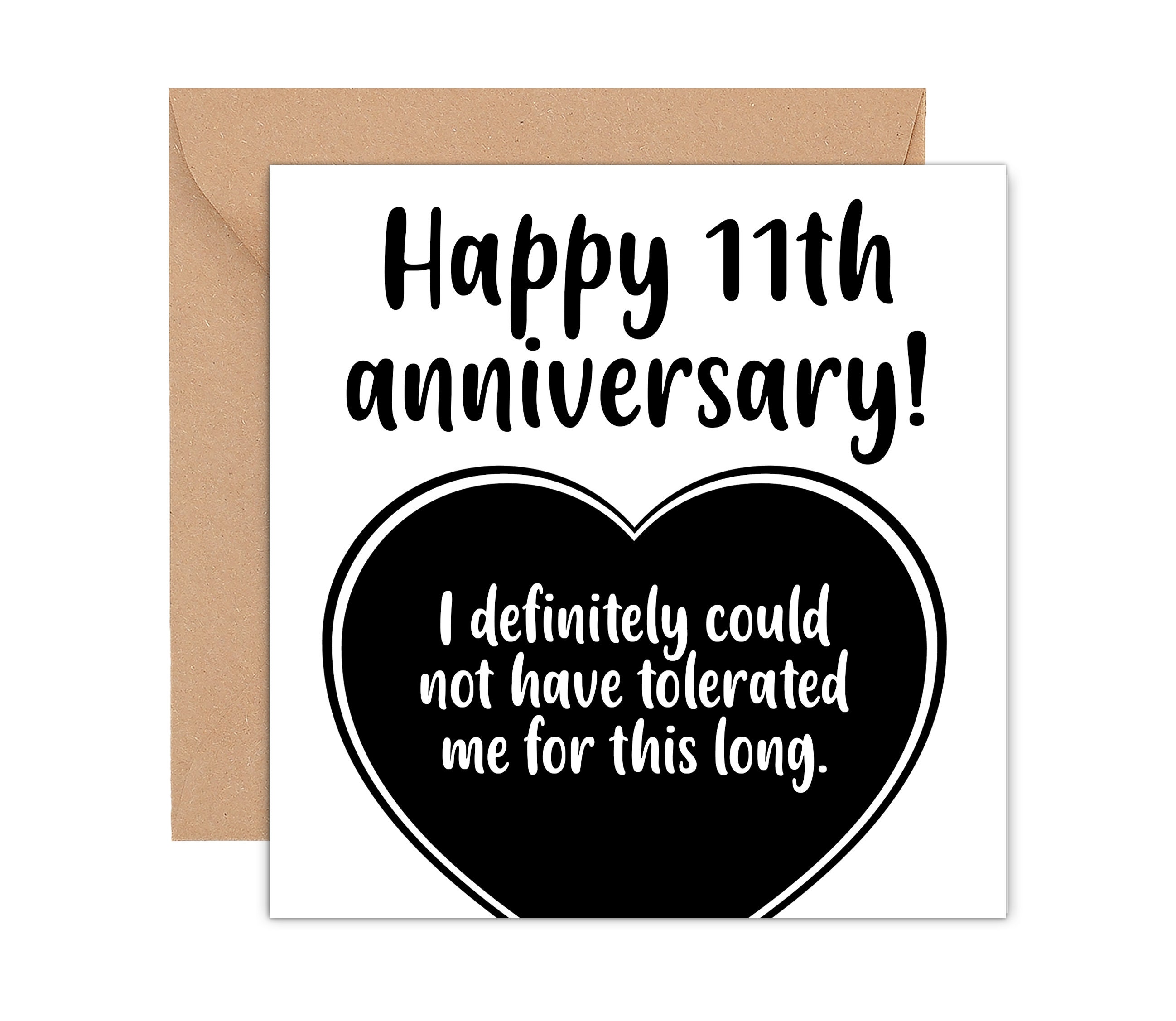 Funny 11th Anniversary Card Funny 11 Year Anniversary Card Etsy Funny 11th Anniversary Card Funny 11 Year Anniversary Card Etsy