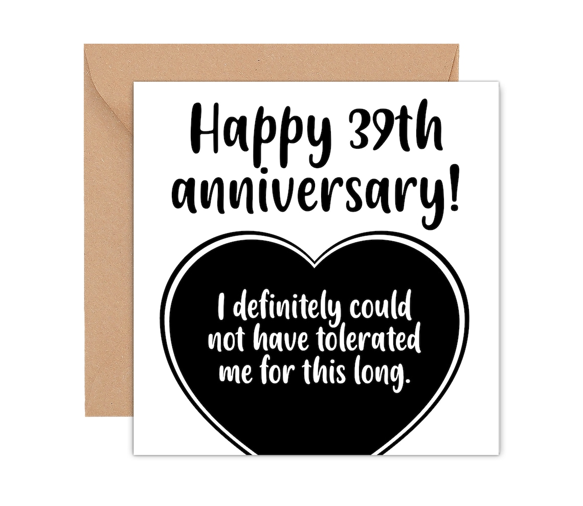 Funny 39th Anniversary Card Funny 39 Year Anniversary Card Etsy funny-39th-anniversary-card-funny-39-year-anniversary-card-etsy