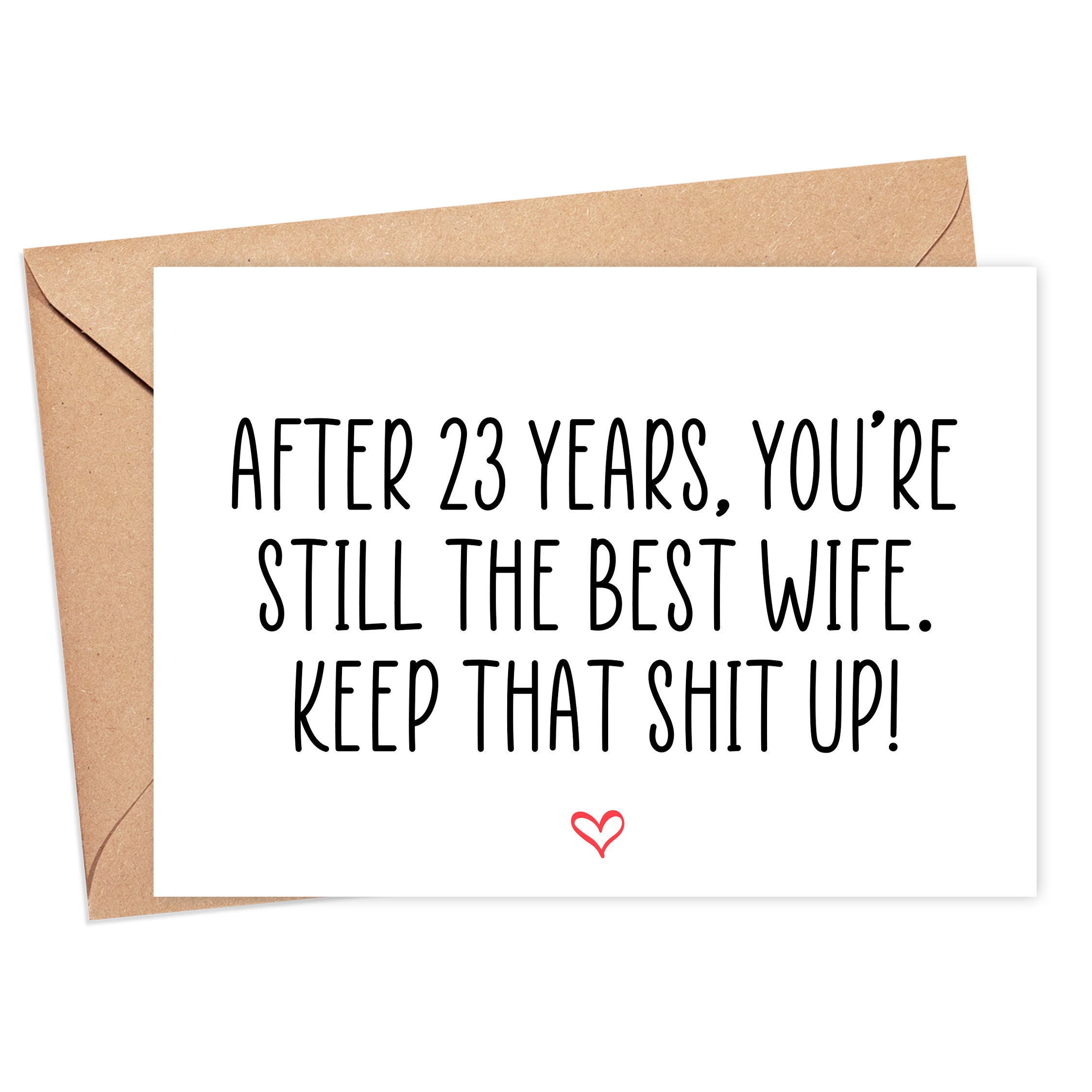 23rd Anniversary Card For Wife Funny 23 Year Anniversary Gift Etsy 23rd-anniversary-card-for-wife-funny-23-year-anniversary-gift-etsy