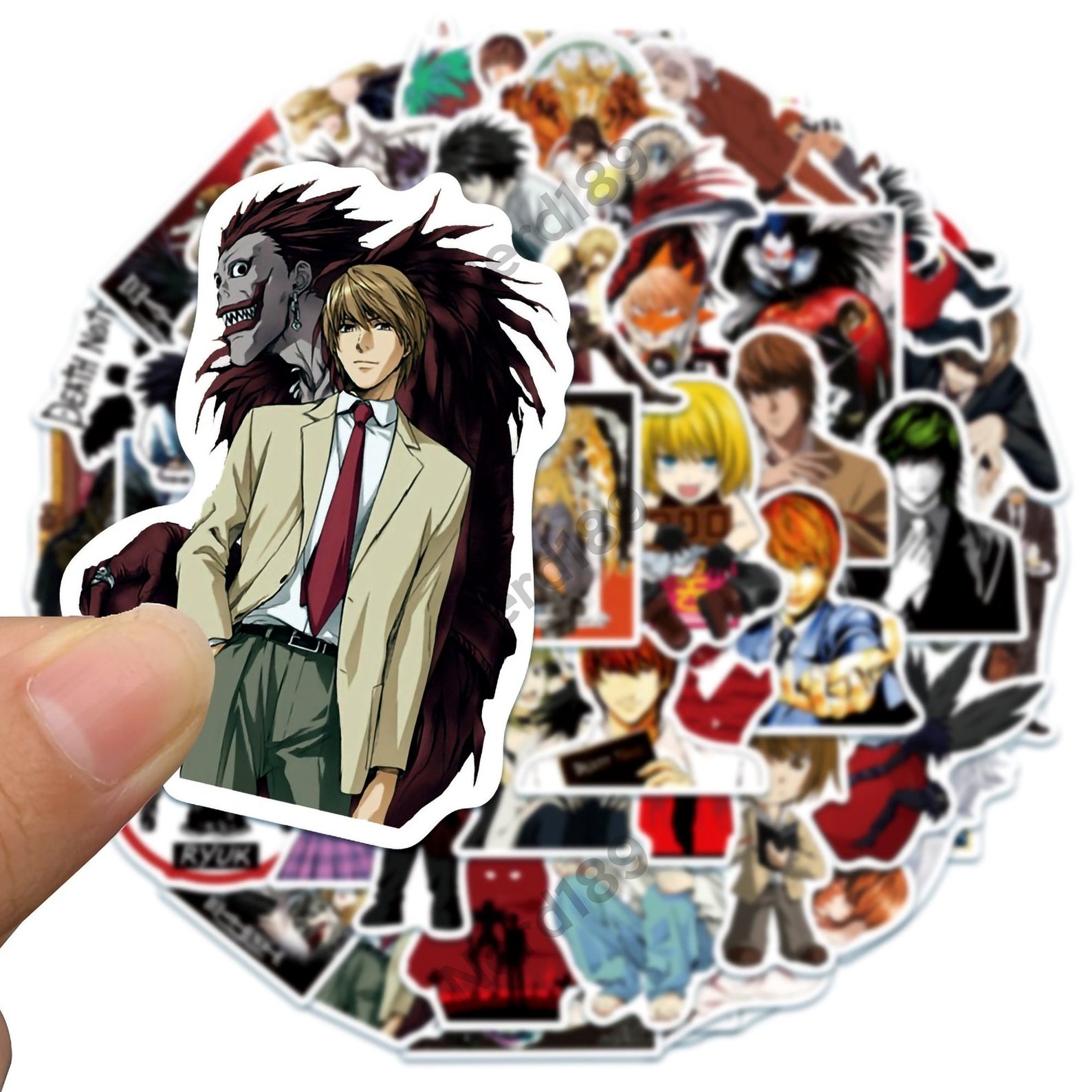 50 Pcs Death Note Sticker Pack Waterproof Stickers Anime | Etsy