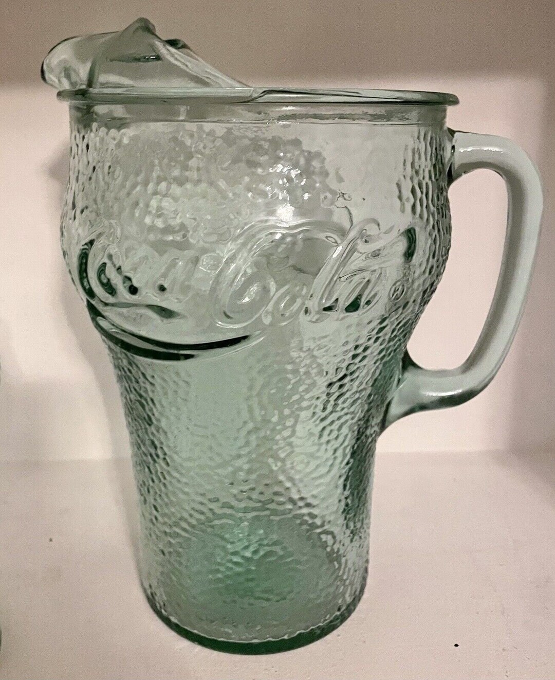 Vintage Coca-cola Green Pebble-glass 64oz Pitcher and 4 16oz Glasses - Etsy