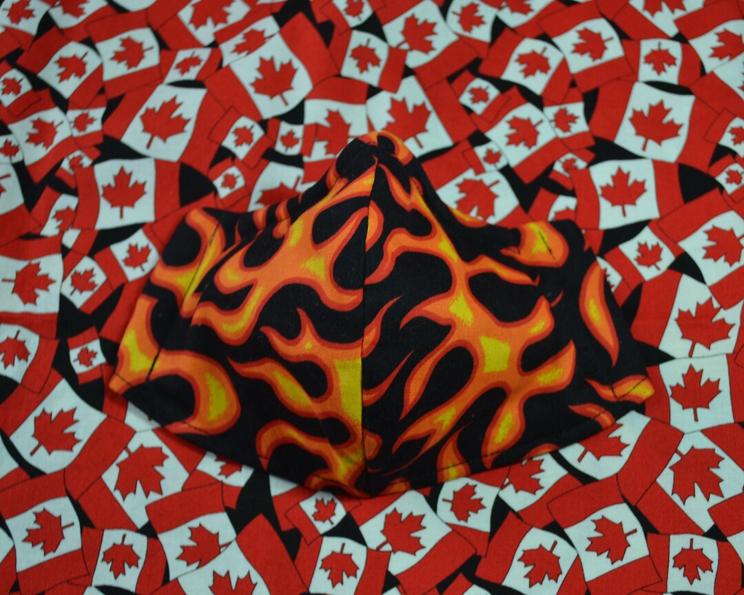 FLAMES 3D Breathable Style 3 Layers. 100%silk Sewn to Cotton - Etsy
