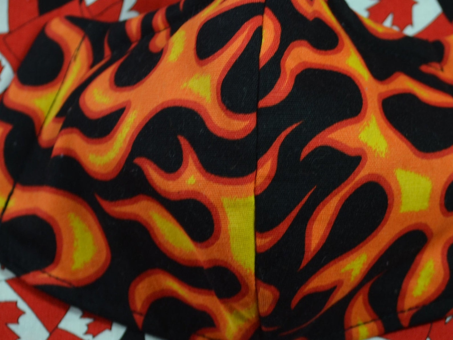 FLAMES 3D Breathable Style 3 Layers. 100%silk Sewn to Cotton - Etsy