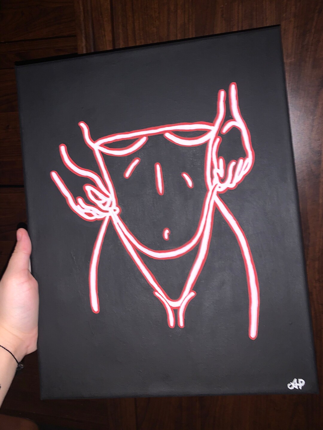 Neon Painting - Etsy