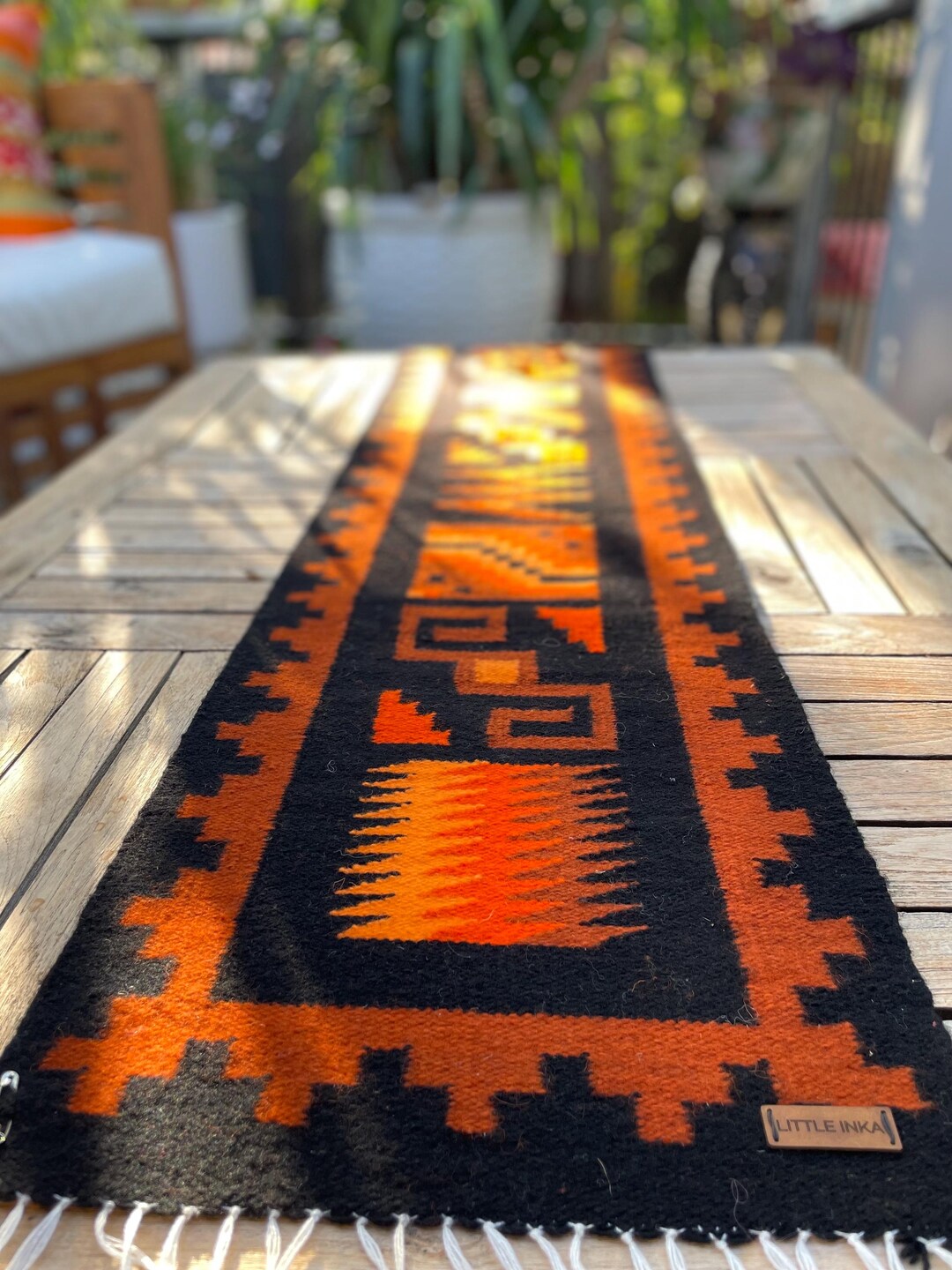 Peruvian Table Runner, Boho Andean Home Decor, Artisan Made 62 X 12 ...