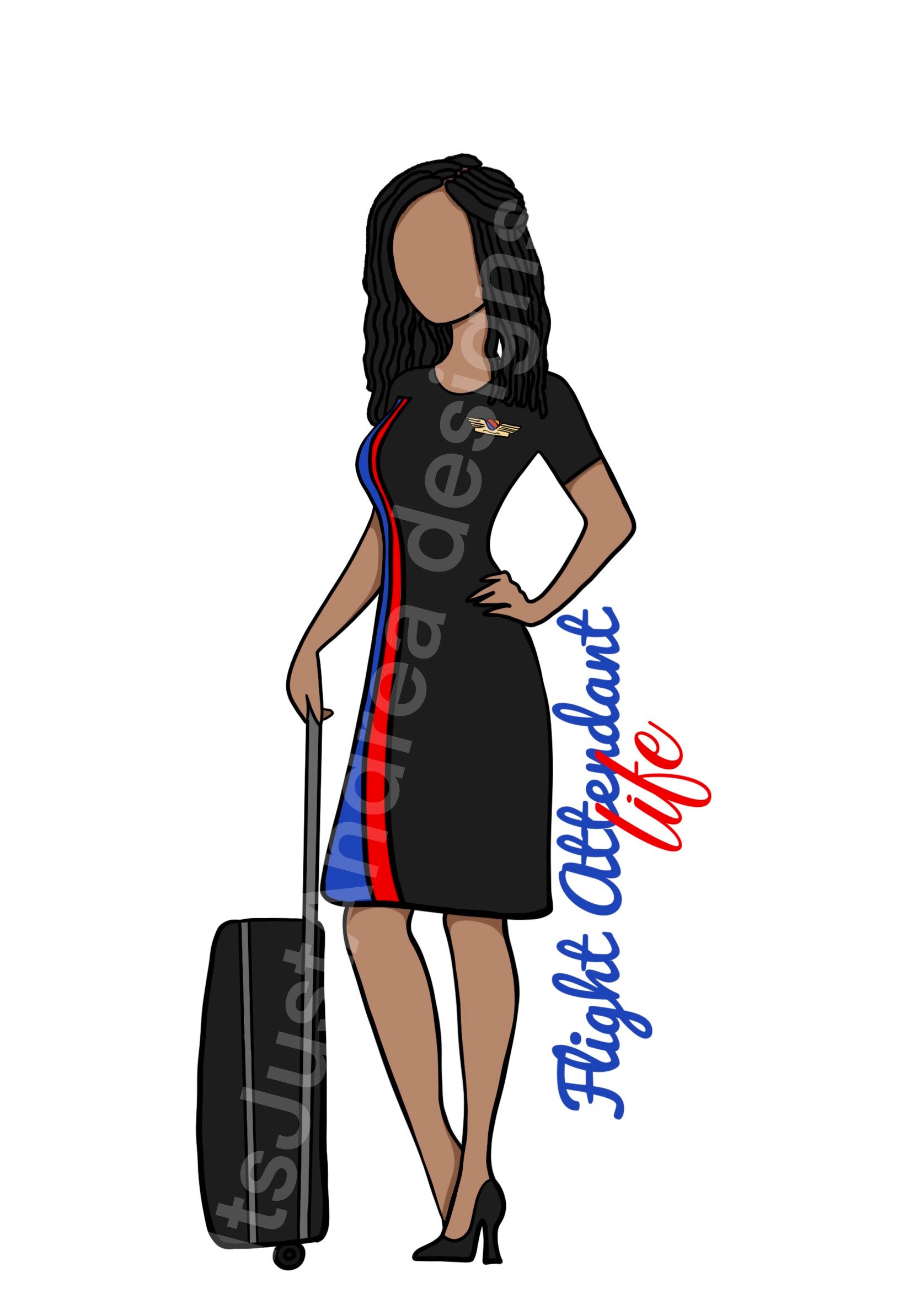 Flight Attendant Stickers - Etsy