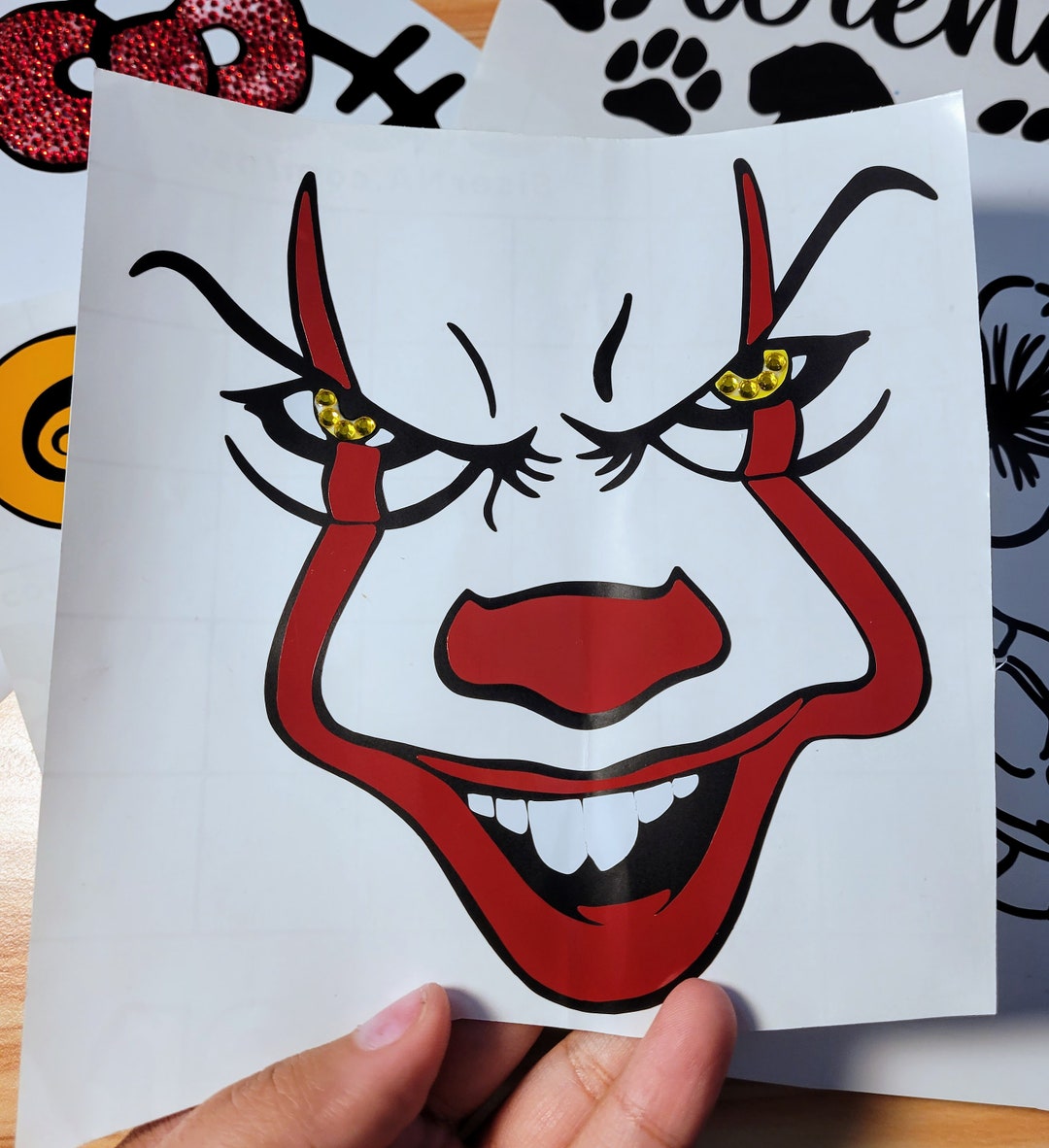 Pennywise Face Decal - Etsy