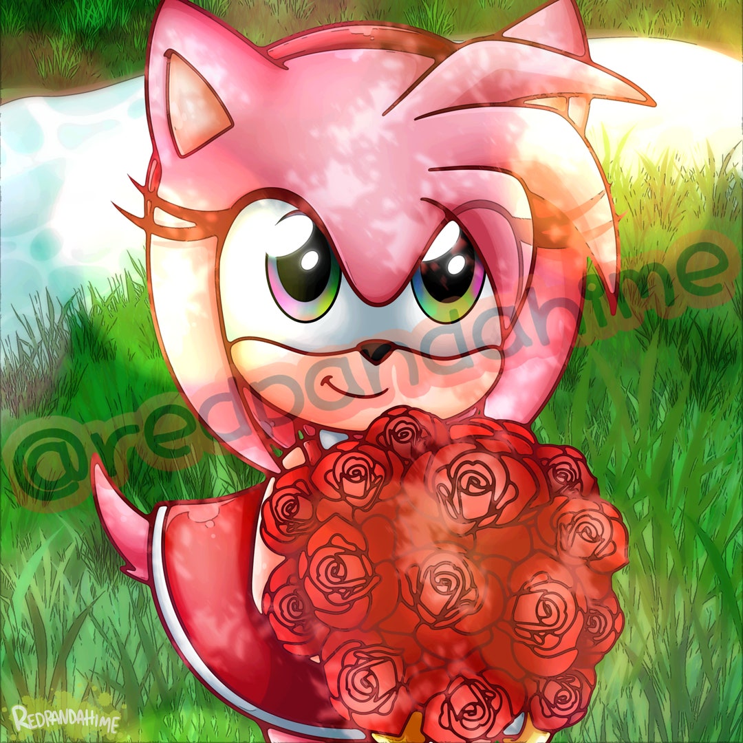Amy Rose Print - Etsy