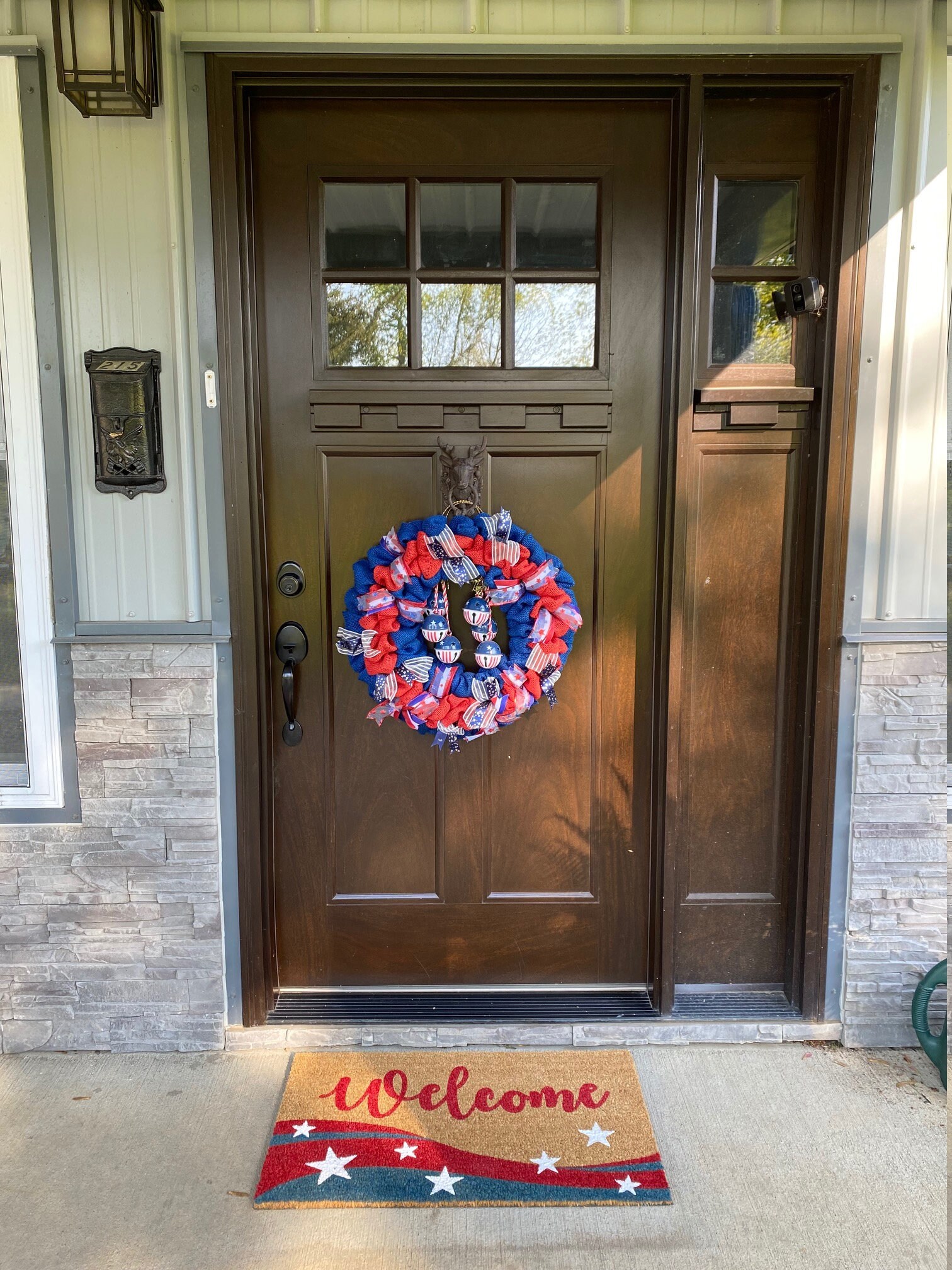 Patriotic USA Welcome Doormat Custom Made to Order Coir Doormat - Etsy